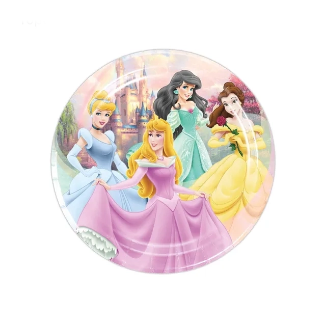 Disney Princess Paper Plates – Small 17cm – 10 Pieces | Birthday Bash HQ